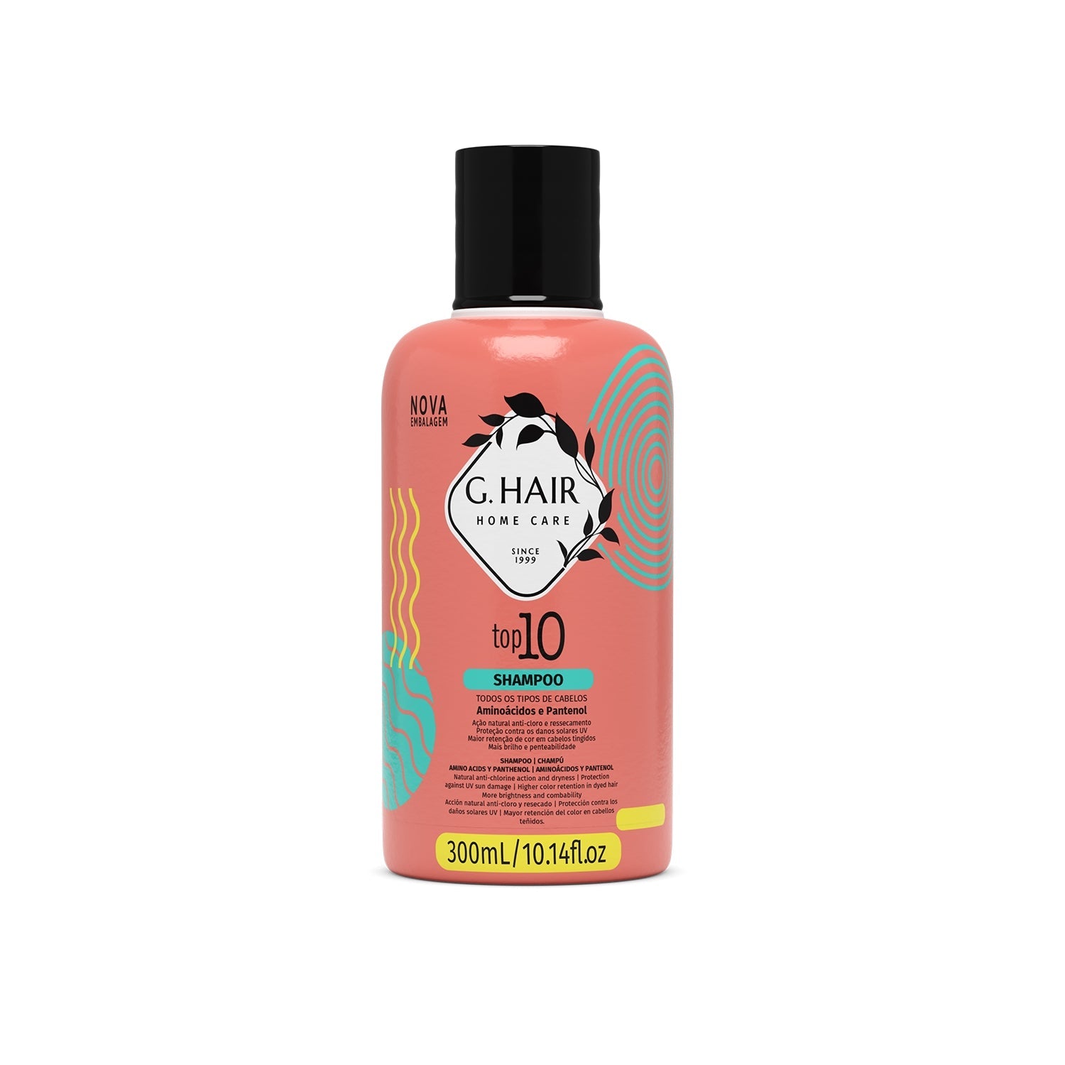 G.HAIR Top 10 Shampoo (10-in-1 Benefits) for all Hair Types (300ml/10 ...